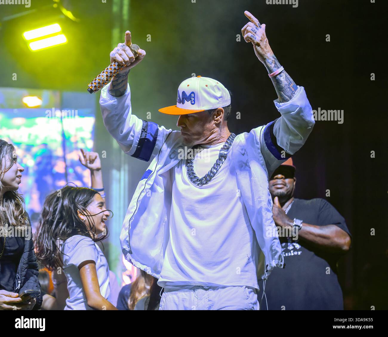 Vanilla Ice performs at Winterfest 2025 at the National Polo Center in ...