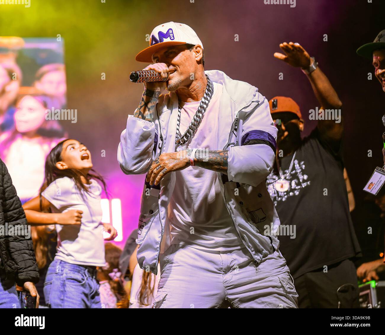 Vanilla Ice performs at Winterfest 2025 at the National Polo Center in ...