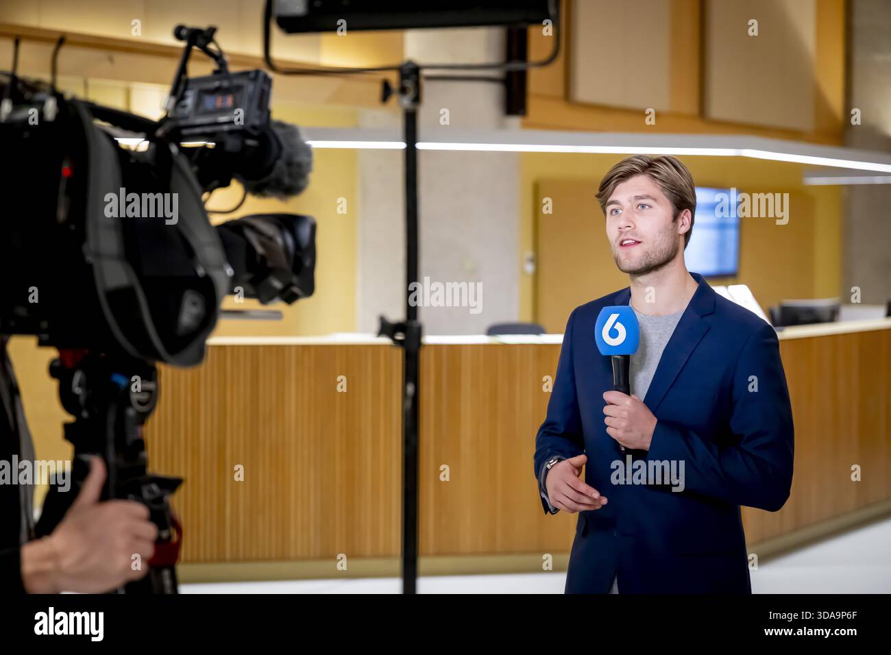 THE HAGUE - SBS6 political reporter Jeanneau van Beurden ANP /HOLLANDSE ...