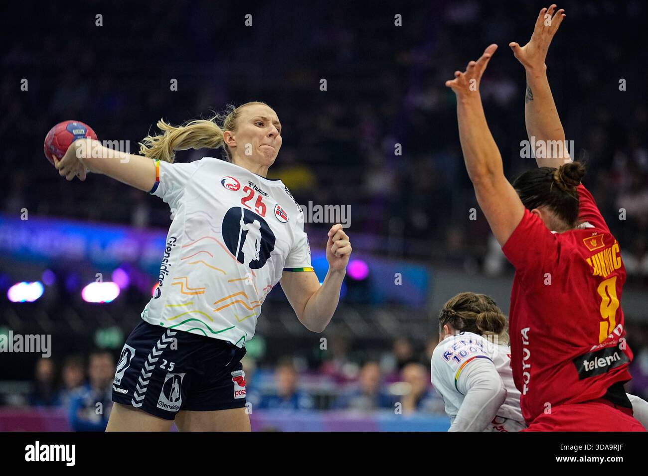 Henny Ella Reistad of Norway throws the ball during the women's ...