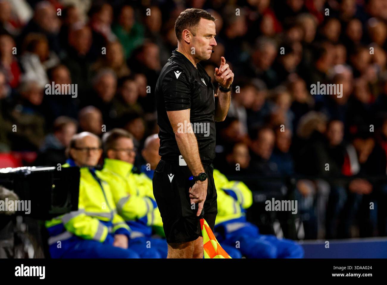 EINDHOVEN, NETHERLANDS - DECEMBER 9: Assistent Referee Stuart Burt ...