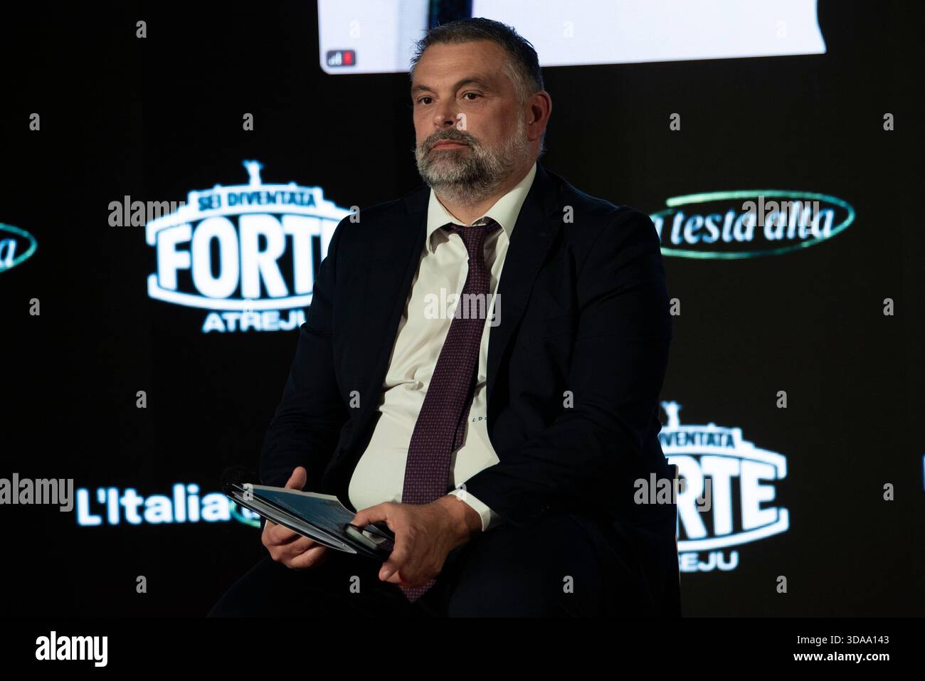 Rome, Italy. 09th december 2025. Luca De Carlo senator of Fratelli d ...