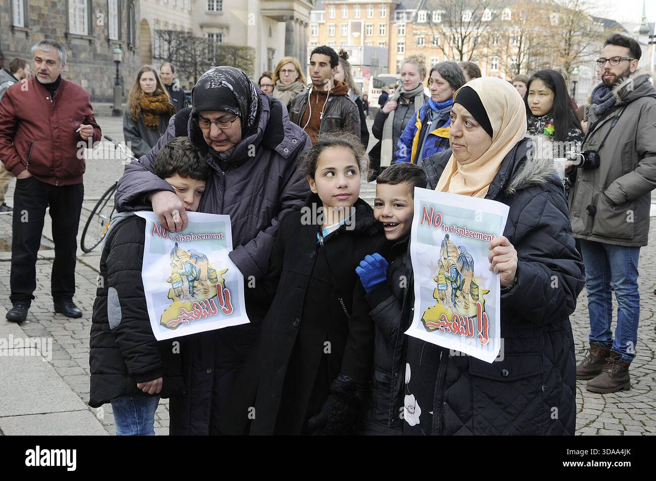 Copenhagen Denmark 28..April 2017 Syrian living in Copenhagen staged ...