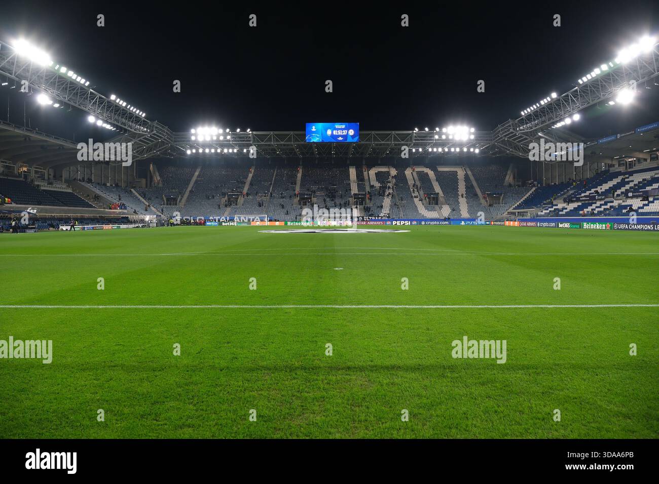 General overview of New Balance Arena in Bergamo, prior the UEFA ...