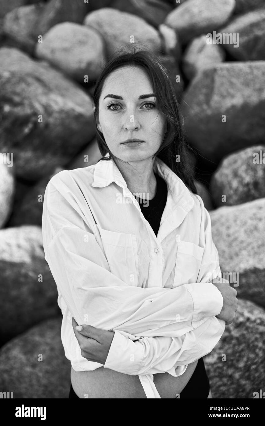 Thoughtful subject Black and White Stock Photos & Images - Alamy