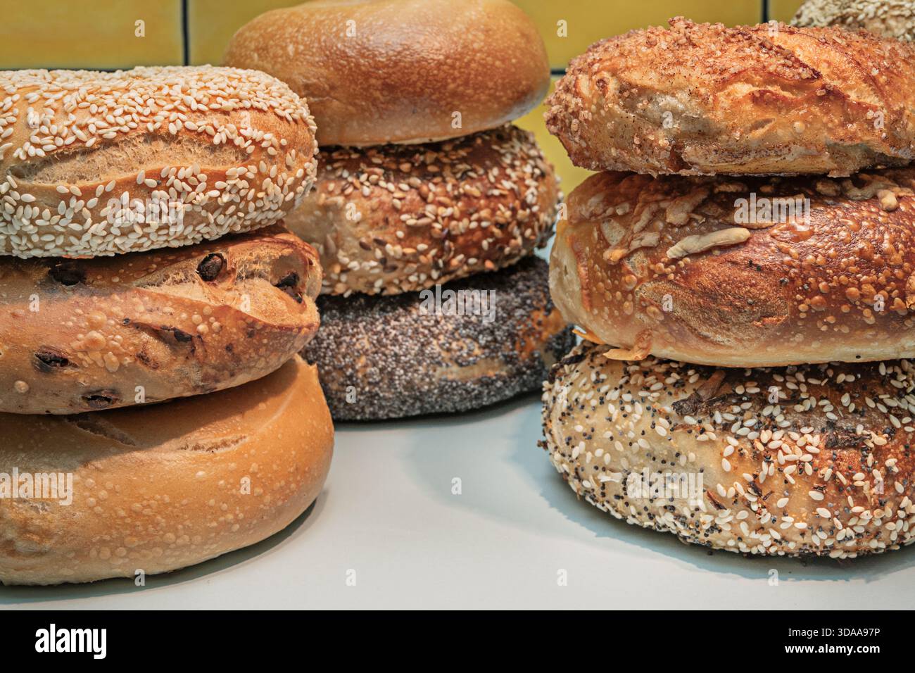 An innovative combination featuring an onion bagel spread with goat ...