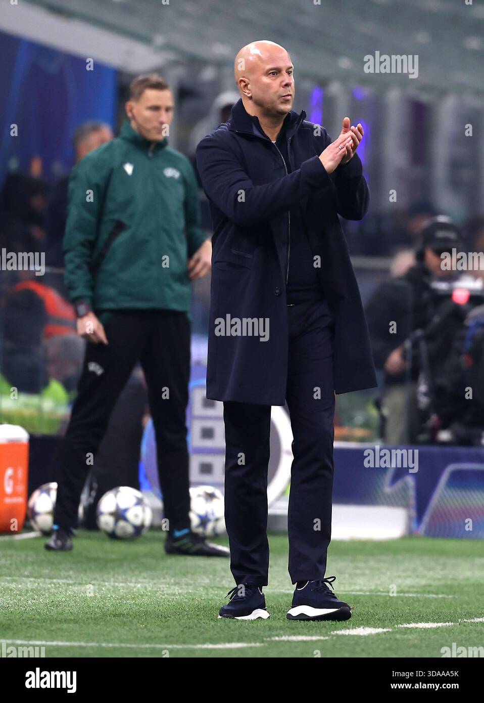 Liverpool manager Arne Slot during the UEFA Champions League match at ...