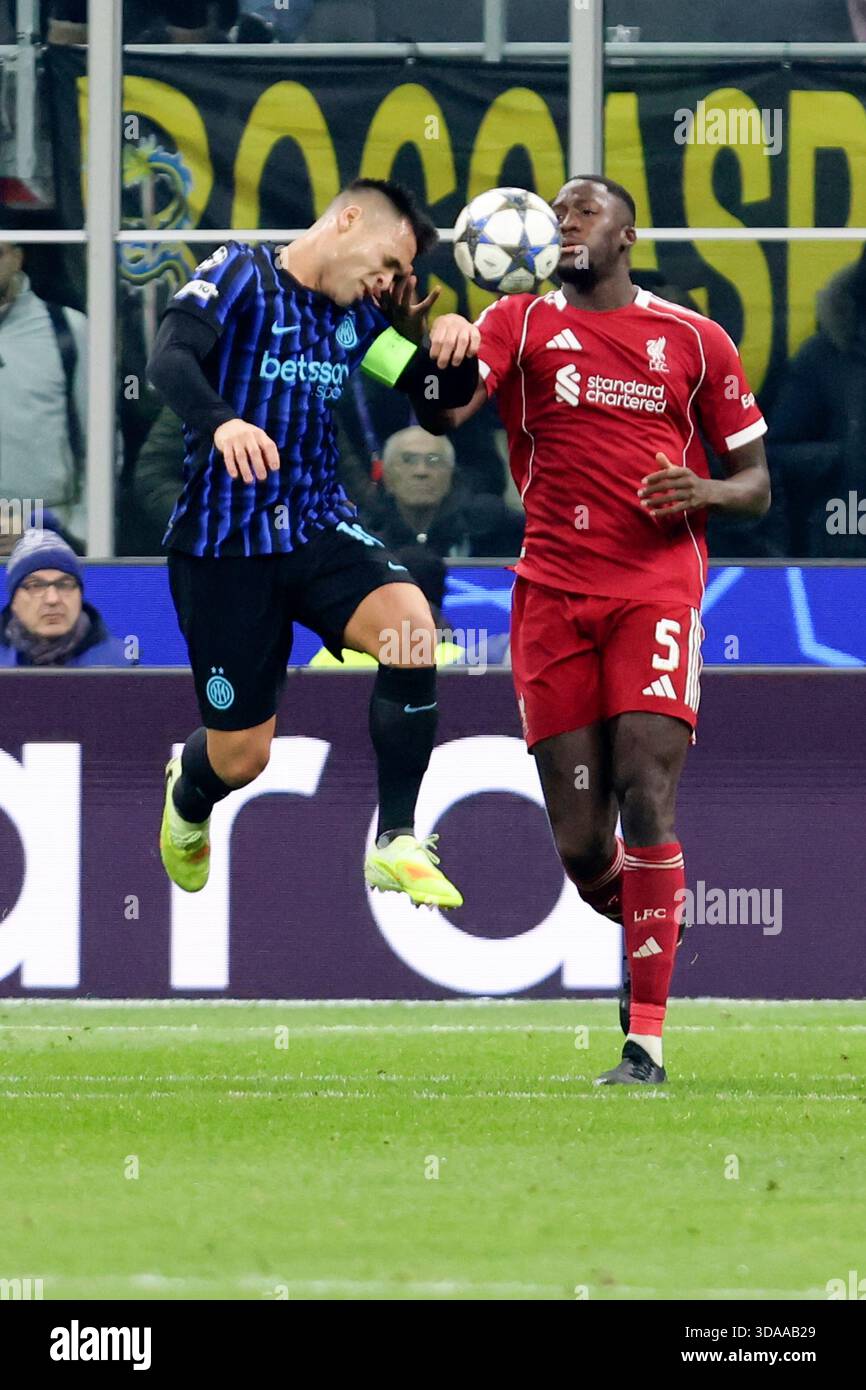 Milano’sInter Milan’s Lautaro Martinez during the UEFA CHAMPIONS LEAGUE ...