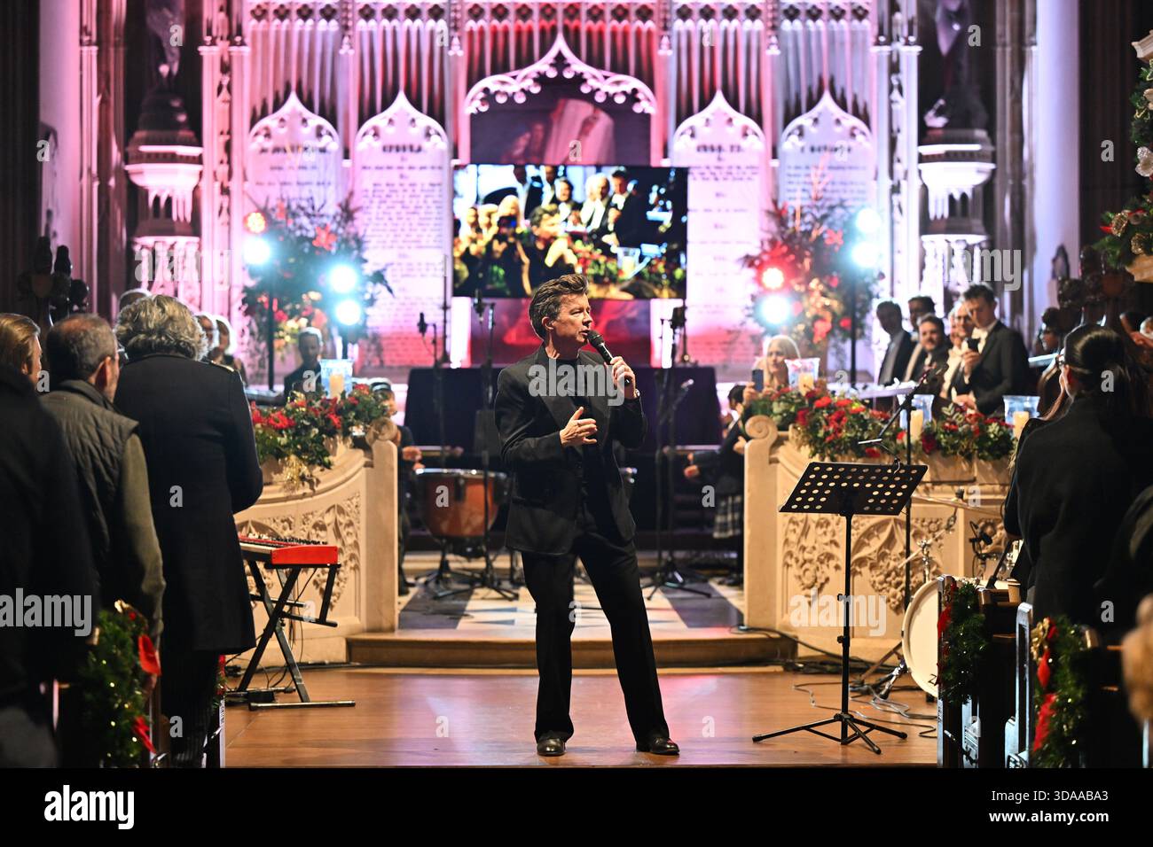 EDITORIAL USE ONLY Rick Astley performs during the annual Nordoff and ...
