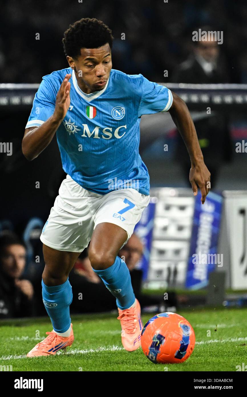 12/7/2025 David Neres of SSC Napoli in action during the Serie A ...