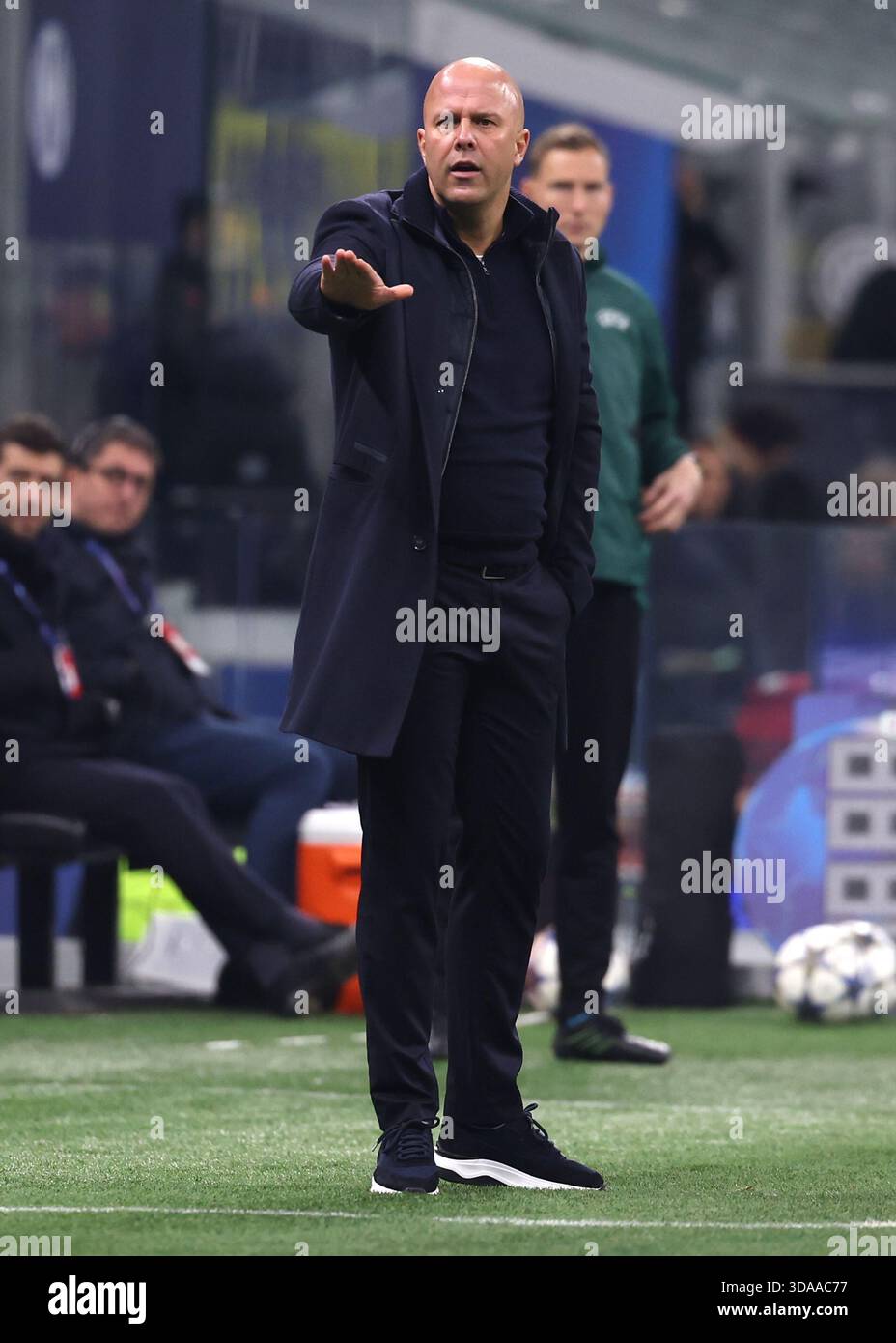 Liverpool manager Arne Slot during the UEFA Champions League match at ...