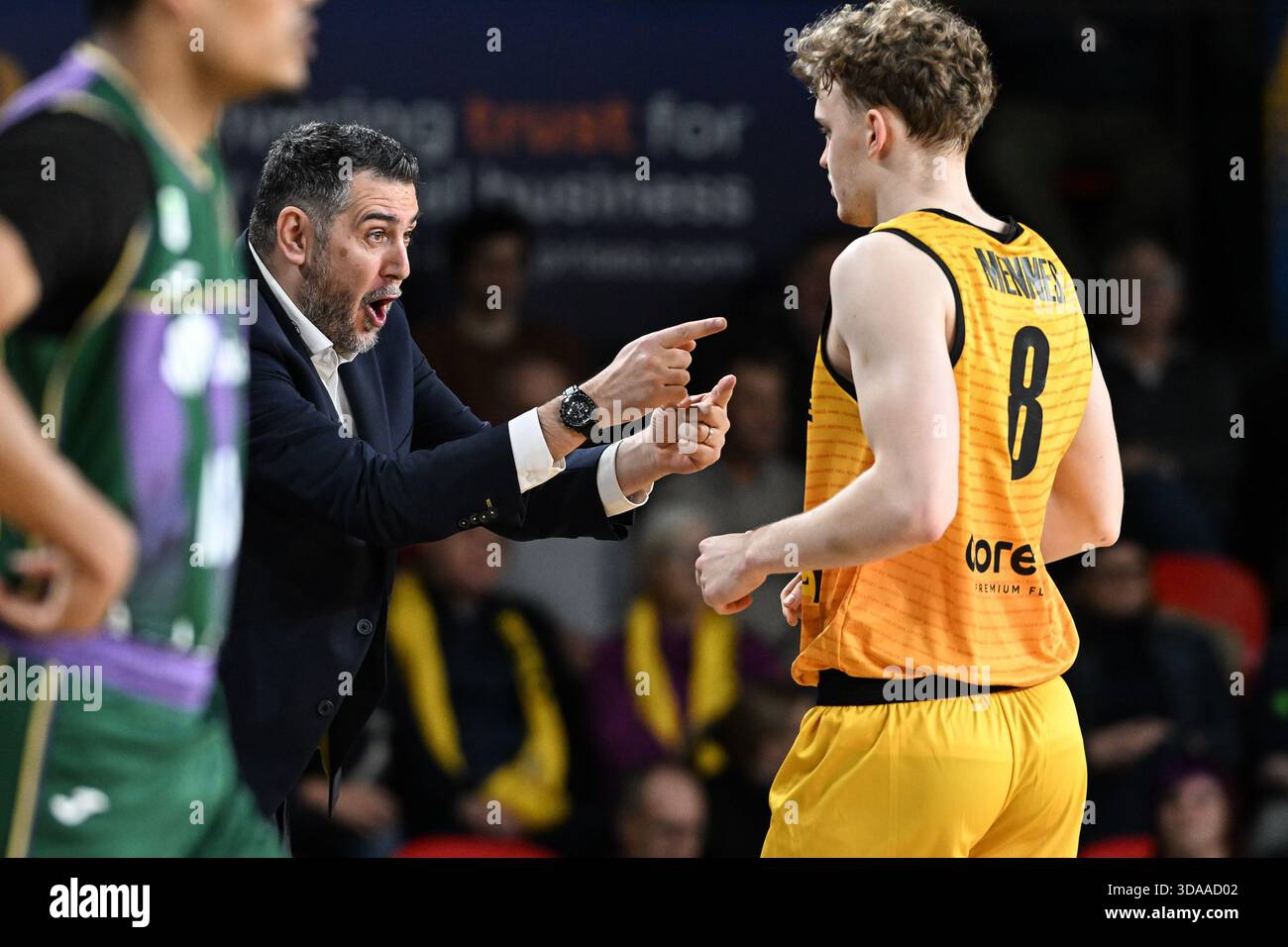 headcoach Georgios Dedas of Filou Oostende pictured during a champions ...