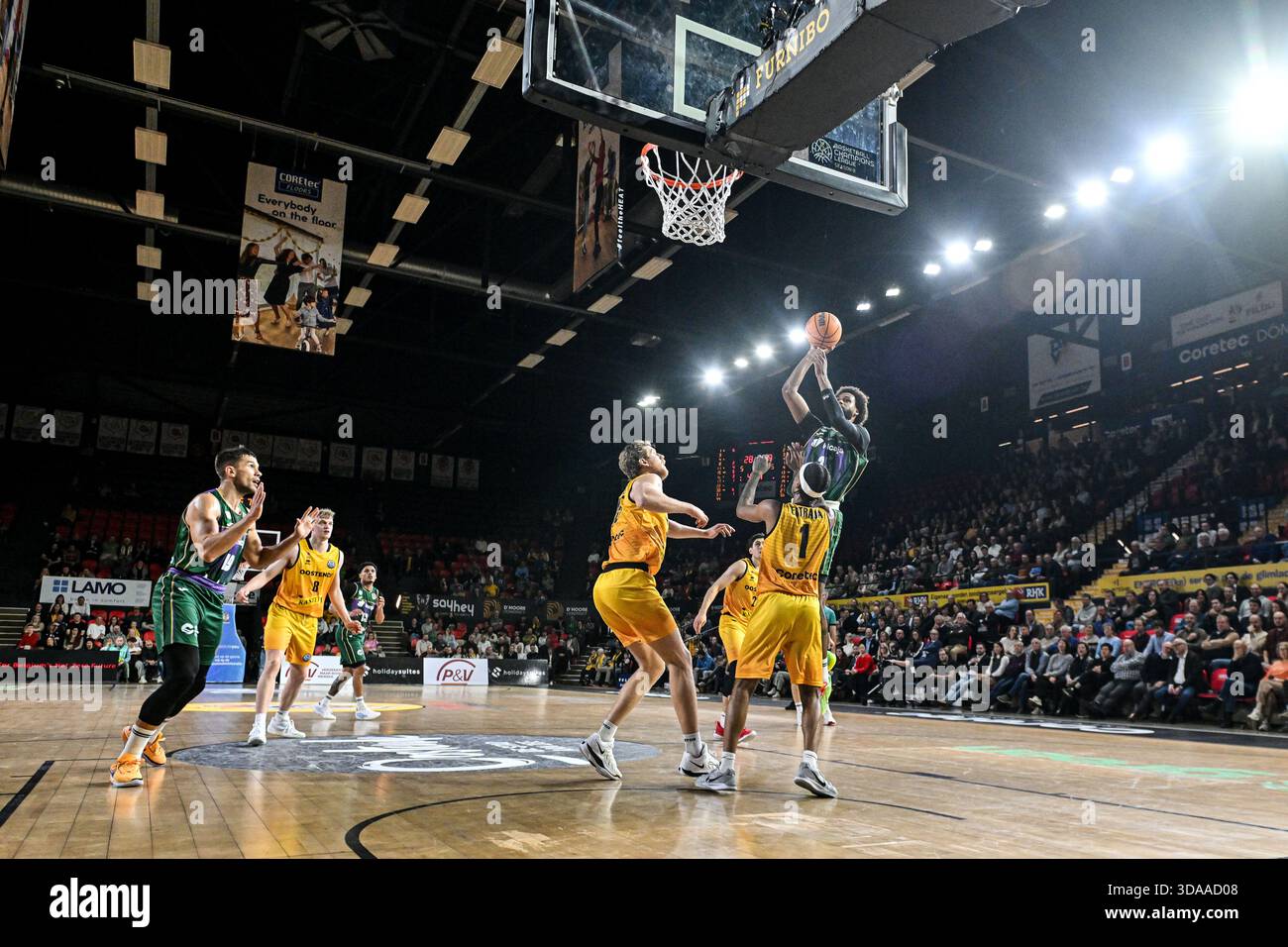 James Webb III (3) of Unicaja Malaga pictured during a champions league ...
