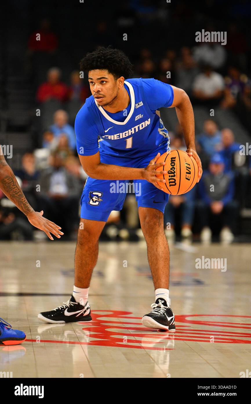 LAS VEGAS, NV - NOVEMBER 25: Creighton Bluejays guard Austin Swartz (1 ...