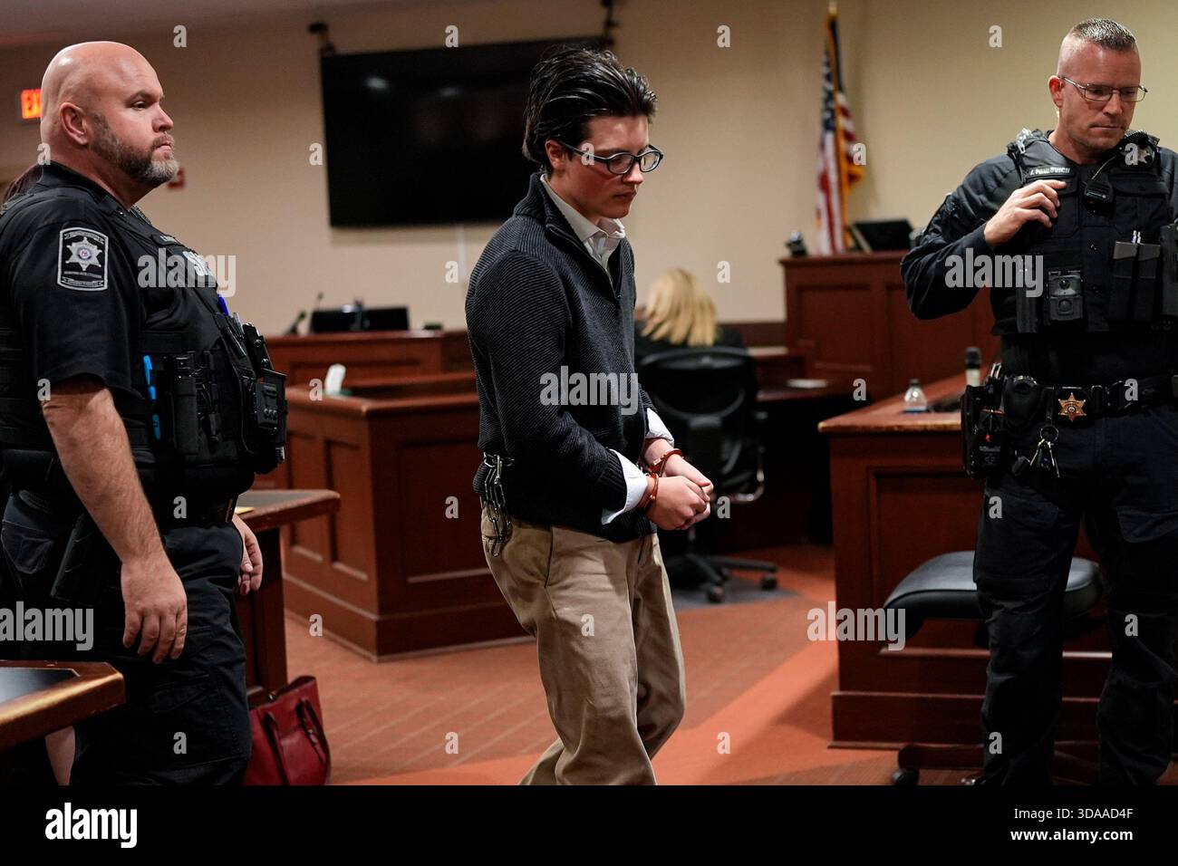 School shooting suspect Colt Gray in the Barrow County Courthouse ...