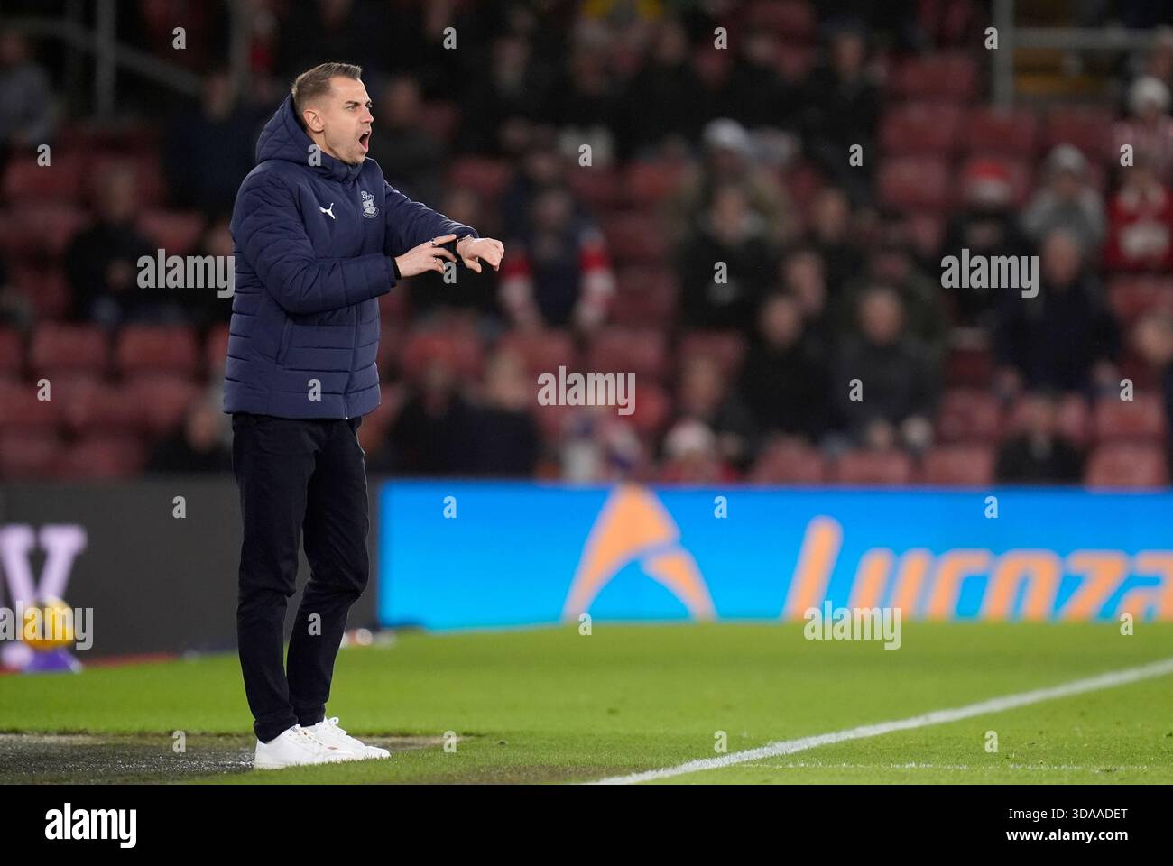 Southampton head coach Tonda Eckert during the Sky Bet Championship match at St Mary's Stadium ...
