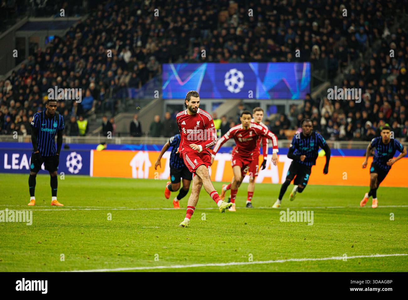Milan, Italy. 9th Dec 2025; Dominik Szoboszlai (Liverpool FC) seen ...