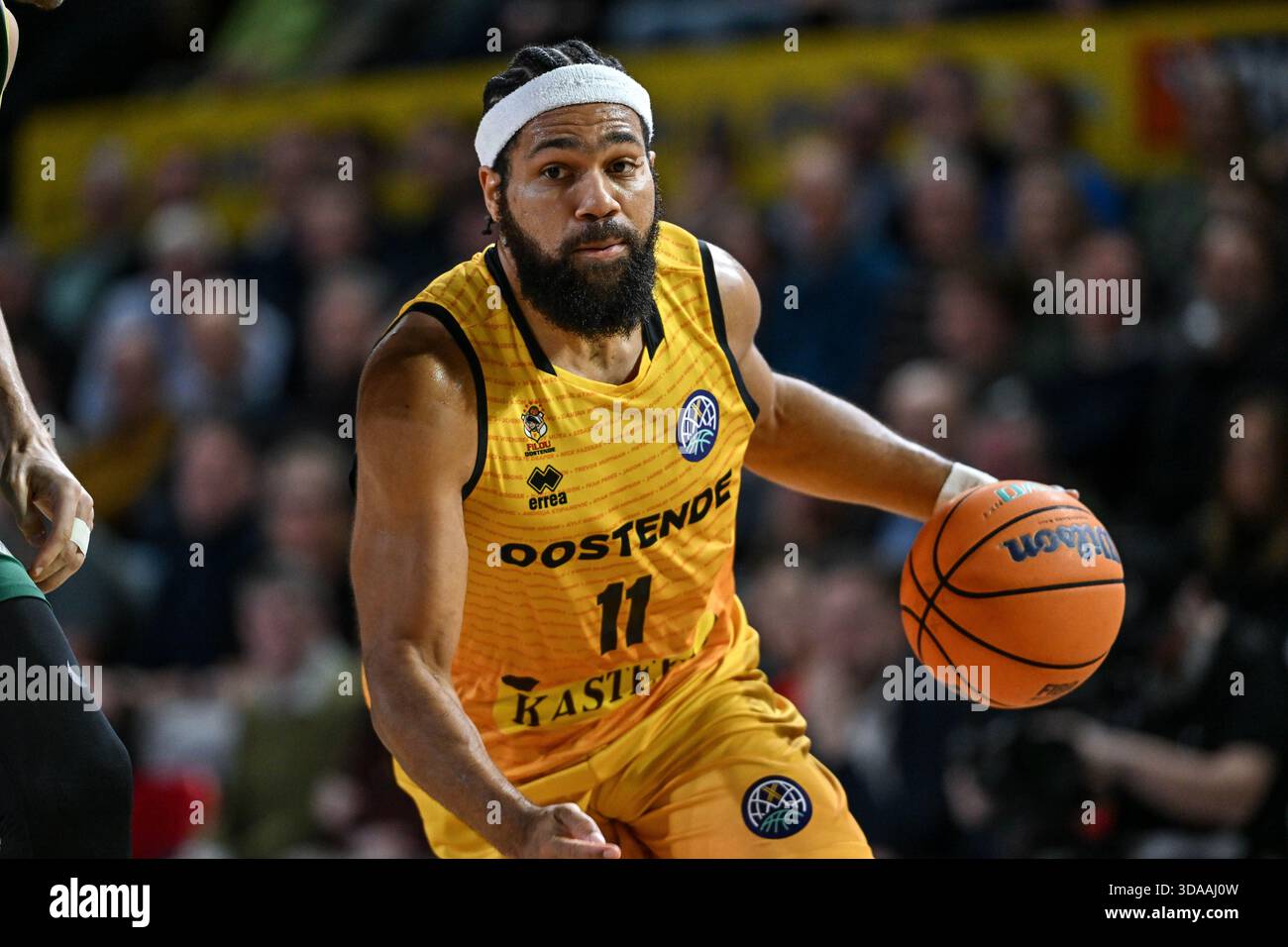 Silas Melson (11) of Filou Oostende pictured during a champions league ...