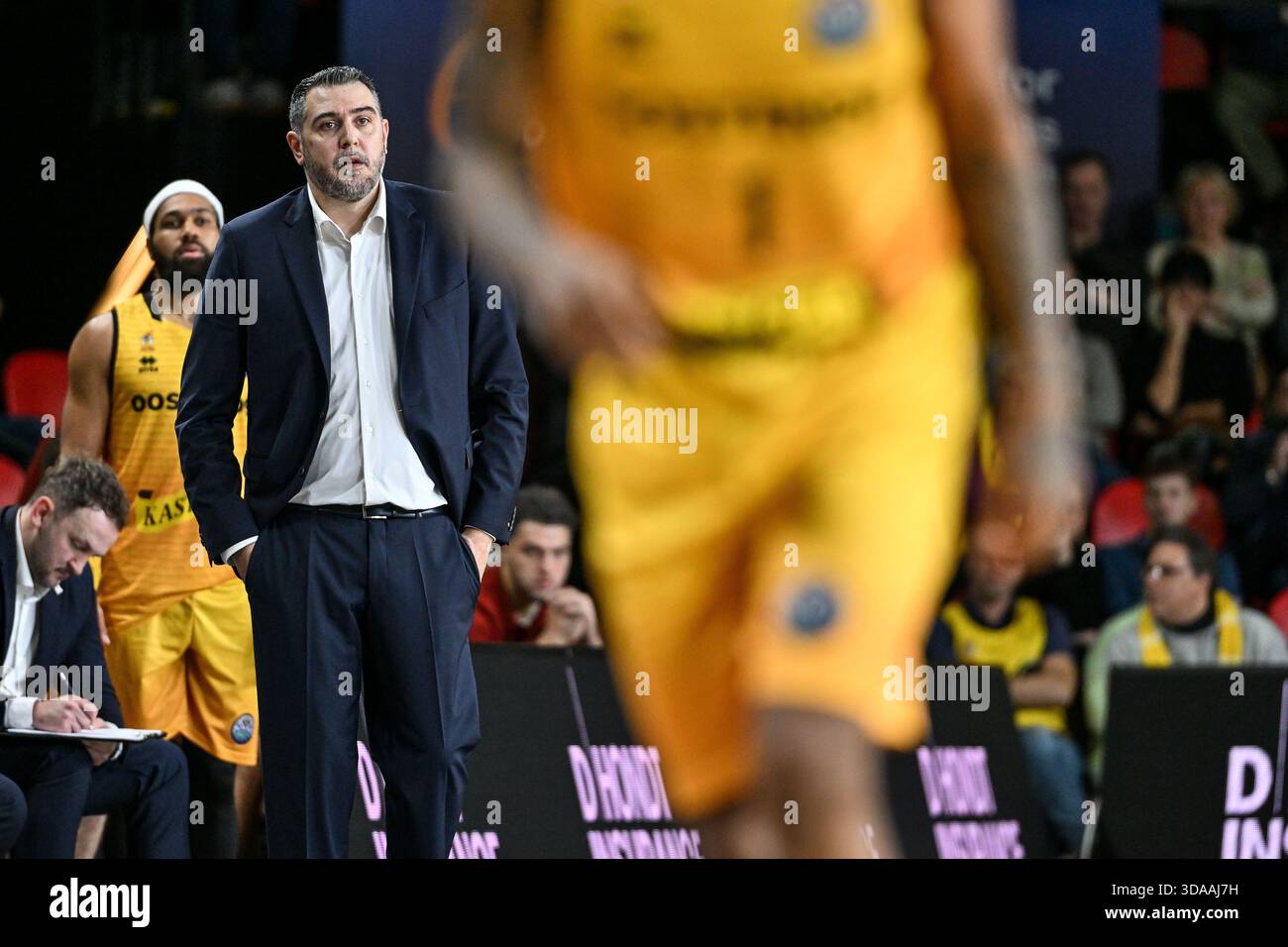 headcoach Georgios Dedas of Filou Oostende pictured during a champions ...