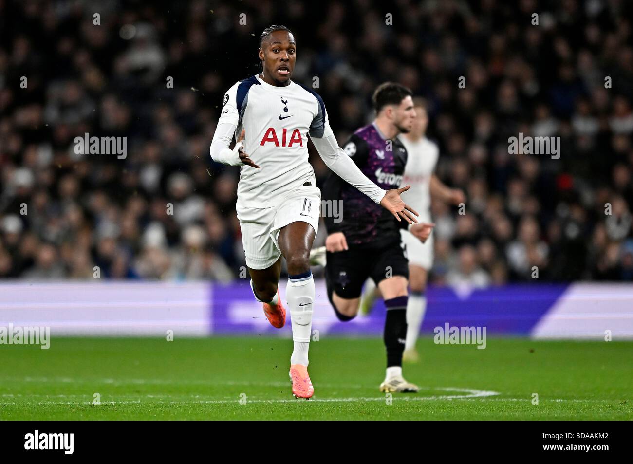 London, UK. 9th Dec, 2025. Mathys Tel (Spurs) during the Tottenham ...