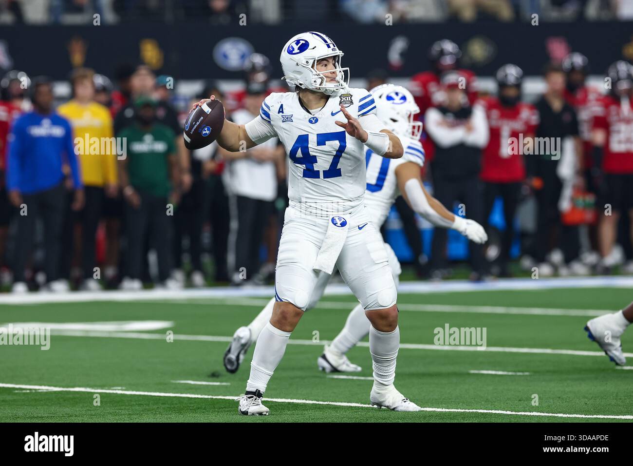 ARLINGTON, TX - DECEMBER 06: BYU Cougars quarterback Bear Bachmeier ...