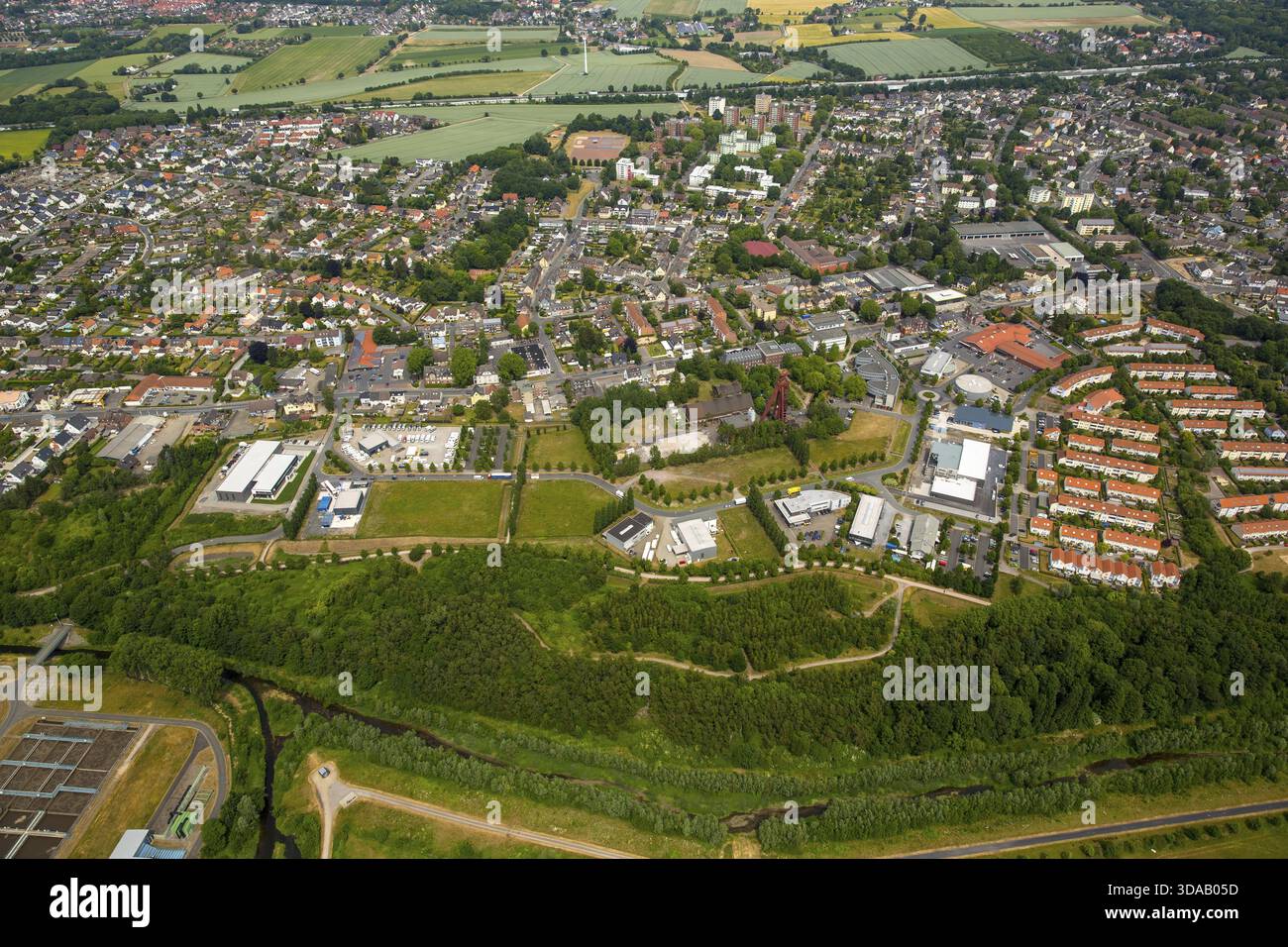 TechnoPark Kamen on the site of the former Monopol colliery, Seseke art ...