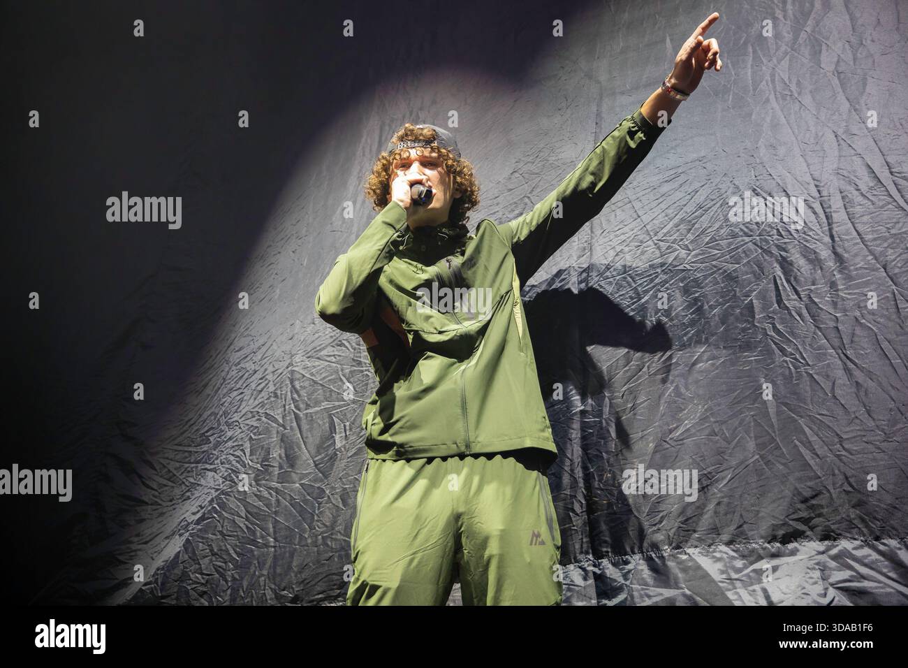 Manchester, England, 9th December, 2025. Mazza L20 supporting D-Block ...