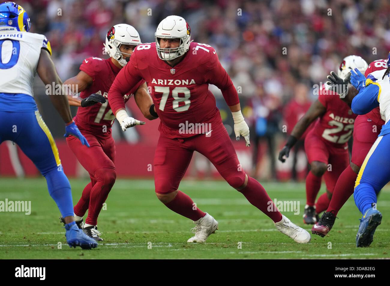 Arizona Cardinals offensive tackle Josh Fryar (78) during an NFL ...