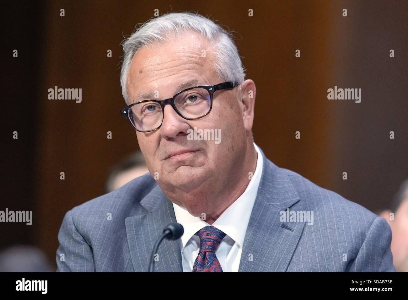 Henry Hinton, listens during the Senate Judiciary Subcommittee on ...