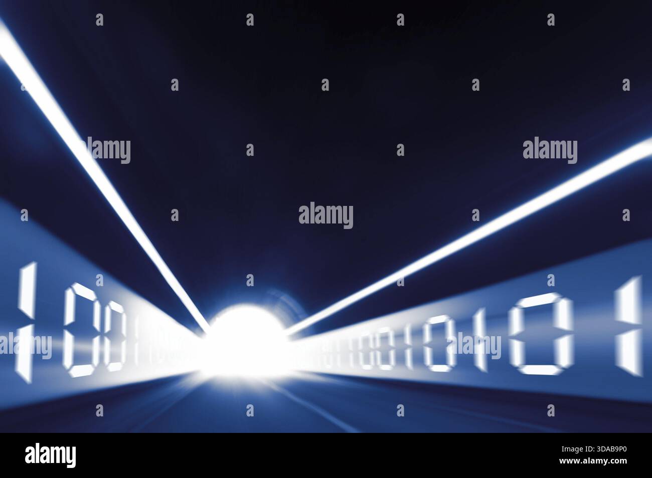 Digital binary data tunnel hi-res stock photography and images - Alamy