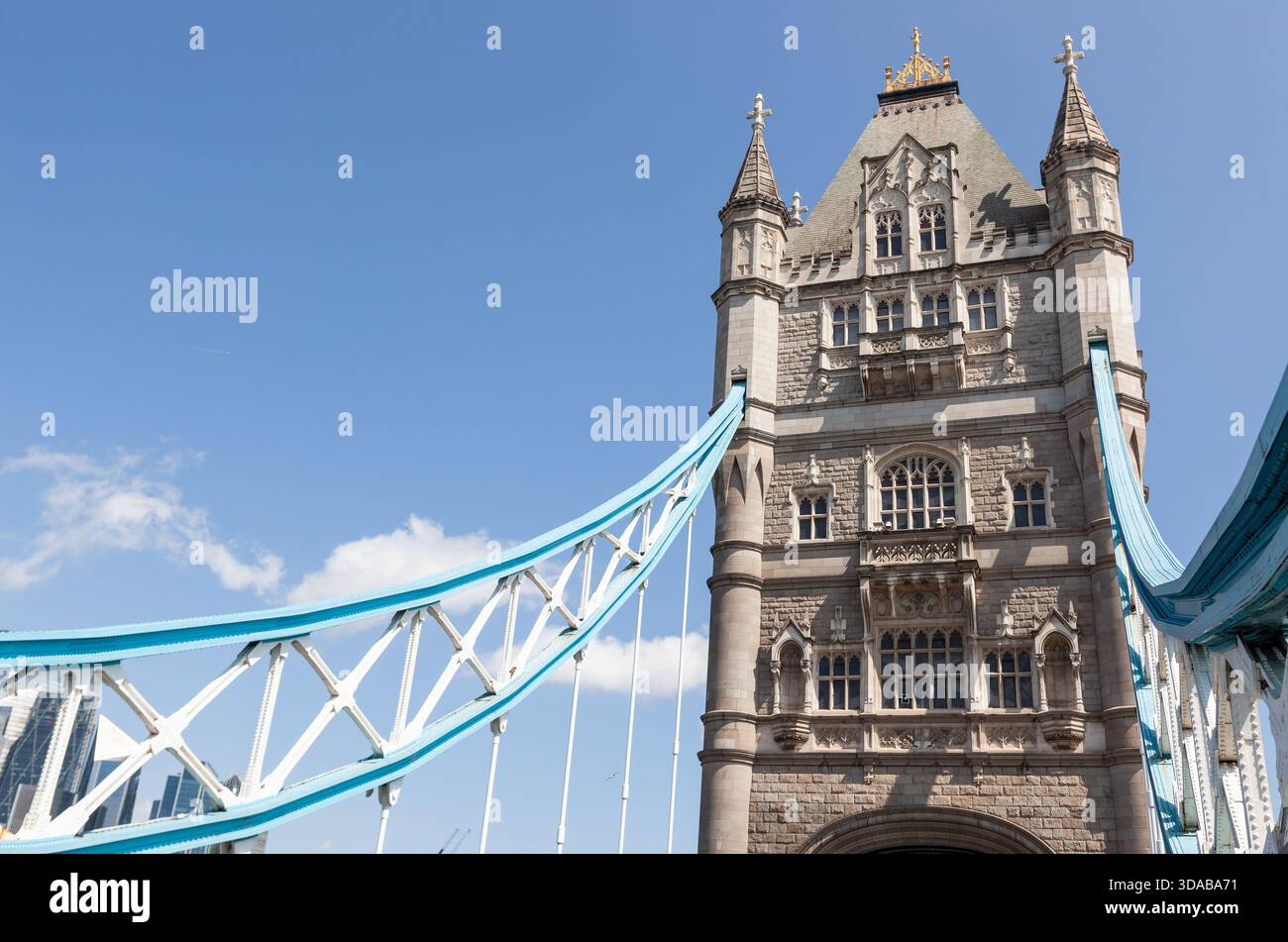 Iconic Tower Bridge spanning the River Thames in London, showcasing its ...