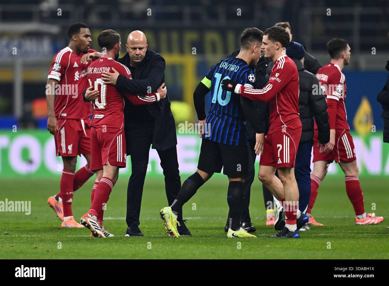 Alexis Mac Allister of Liverpool F.C. celebrate the victory at the end ...