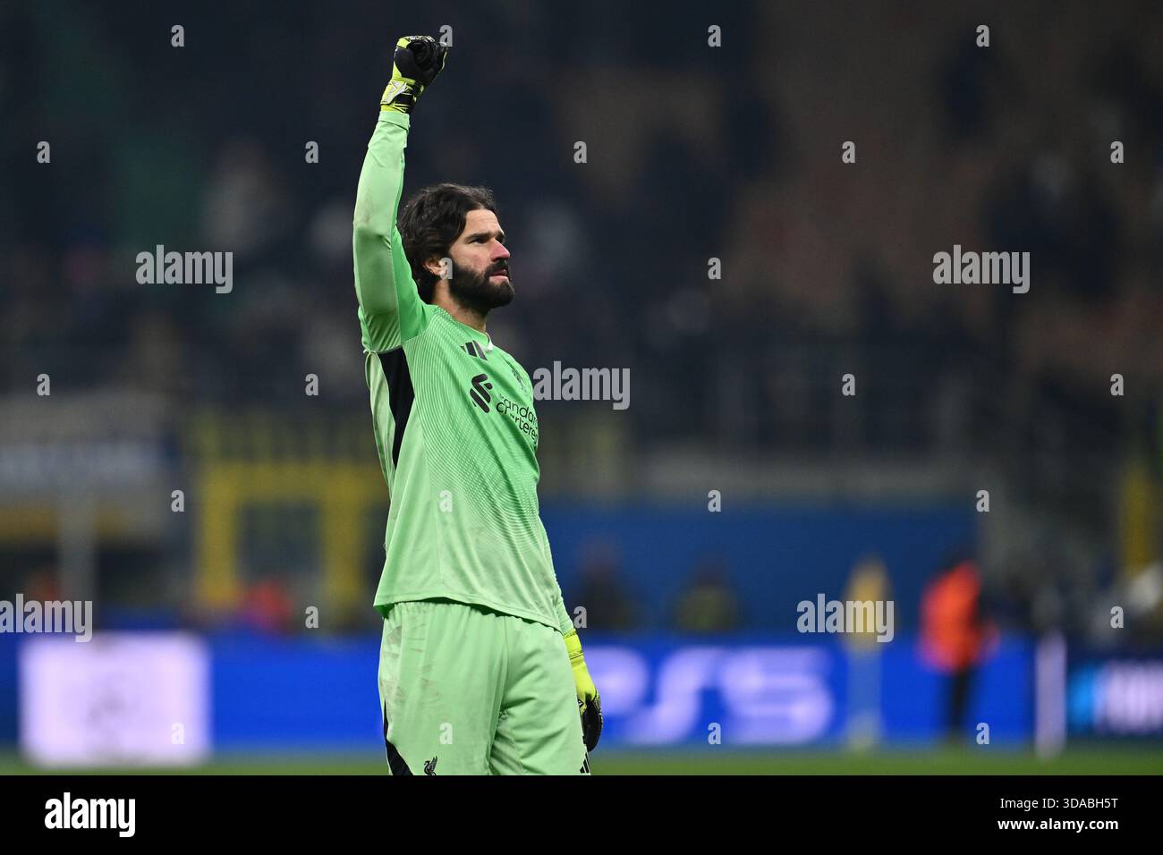 Alisson Becker of Liverpool F.C. celebrate the victory at the end of ...