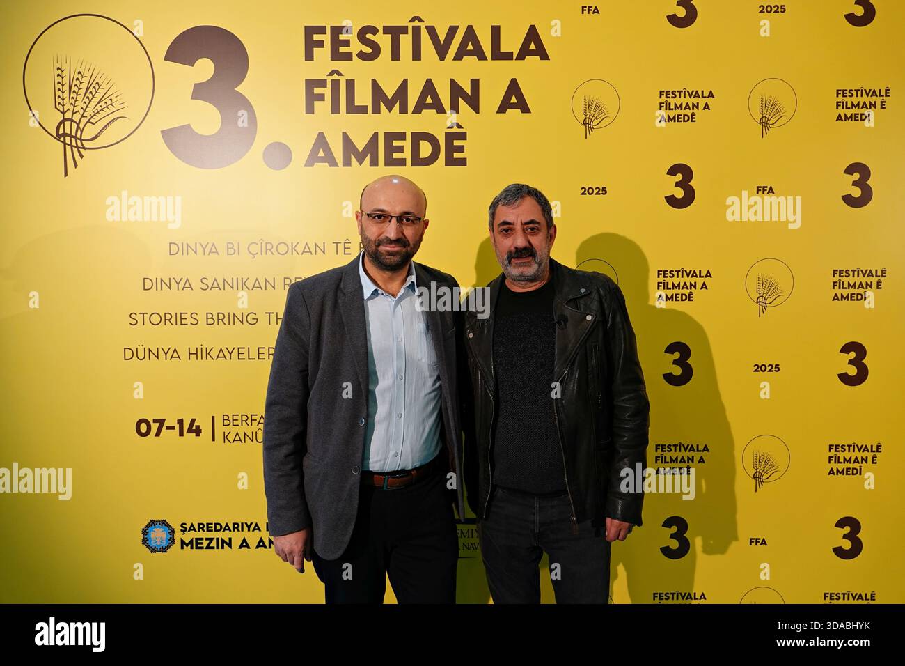 The director of the Rojbash film Ozkan Kucuk and the famous actor Nazmi ...