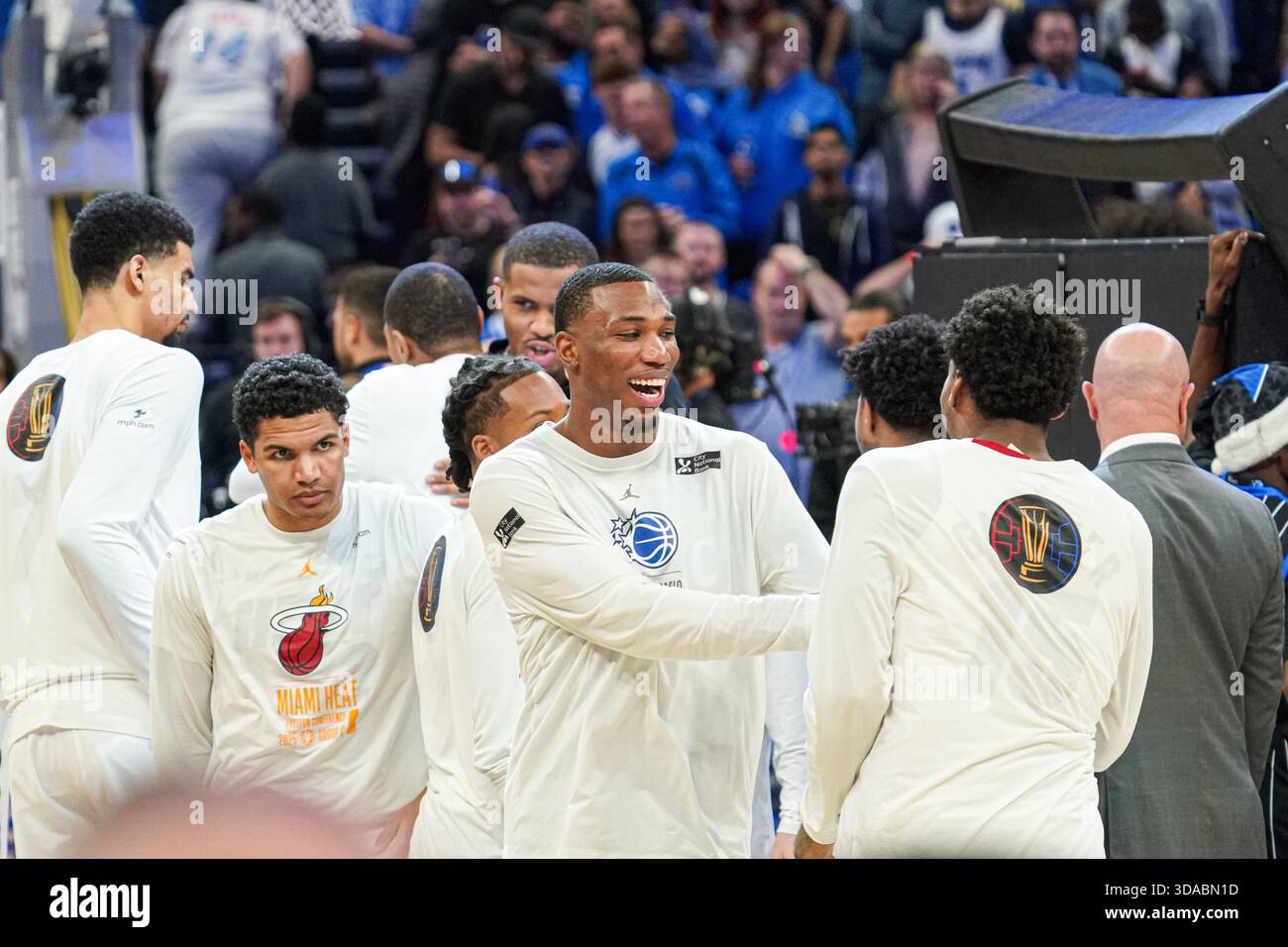 Orlando, Florida, USA, December 9, 2025, Orlando Magic players ...
