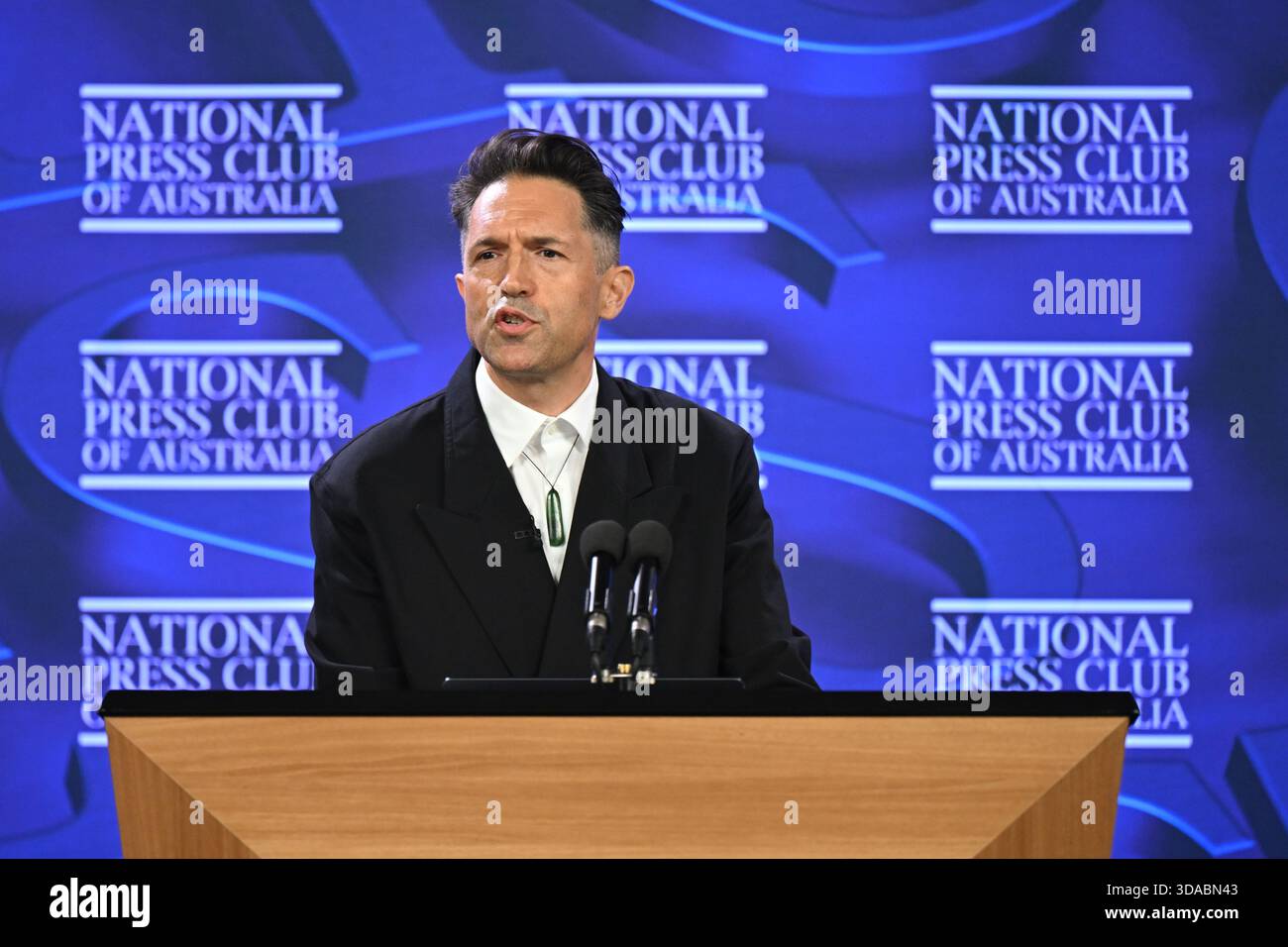 Ben Shewry addresses the National Press Club of Australia in Canberra ...