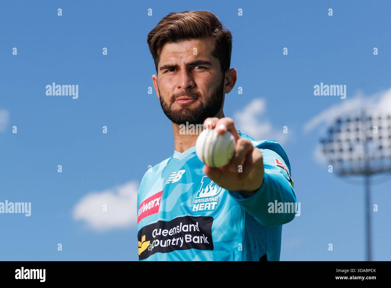 Shaheen Shah Afridi of the Brisbane Heat poses for a portrait in ...