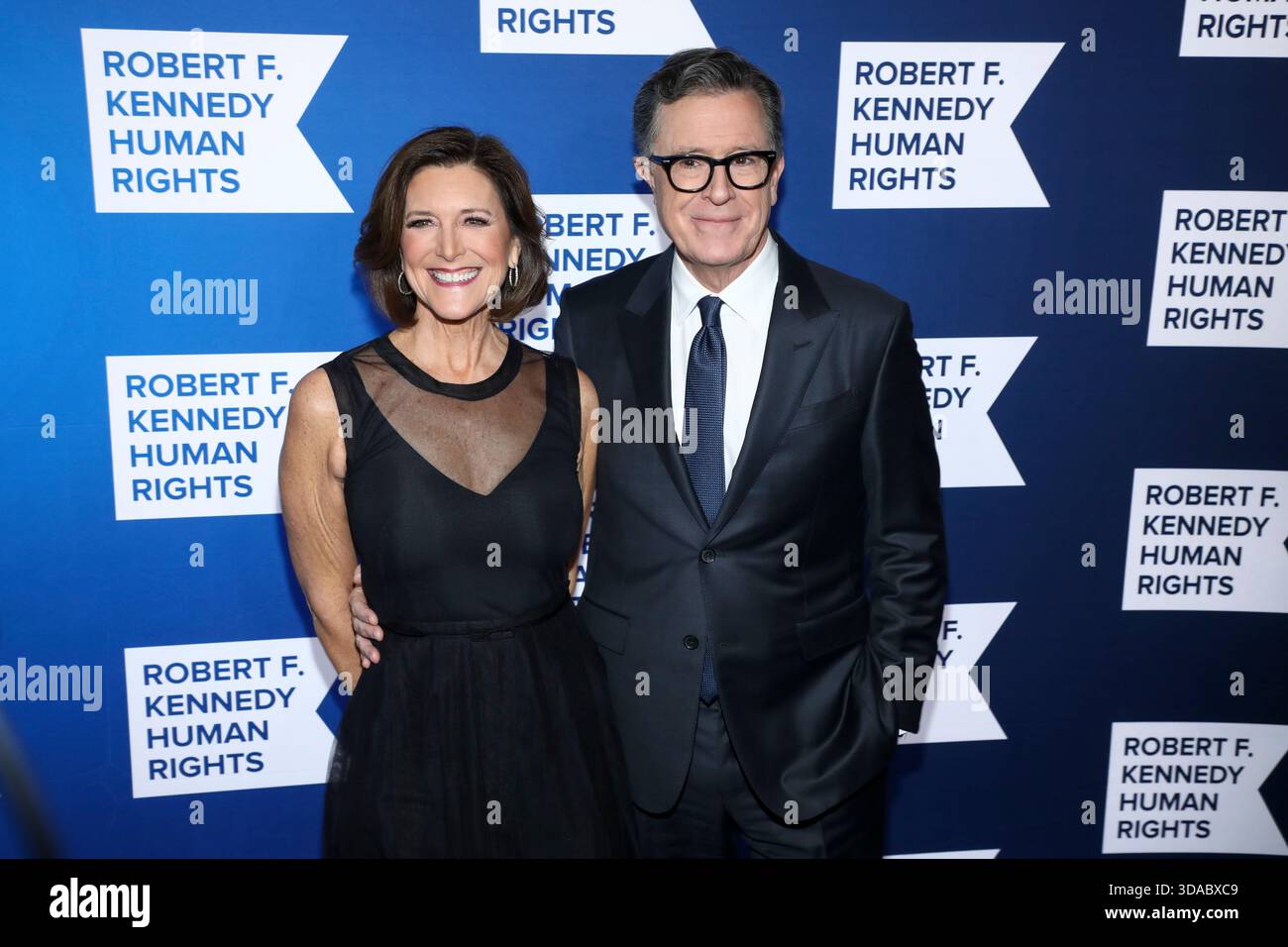 Evelyn Mcgee Colbert Left And Stephen Colbert Attend The Annual