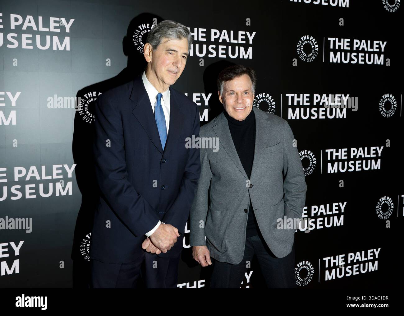Budd Mishkin and Bob Costas arrive on the red carpet at PaleyLive an ...