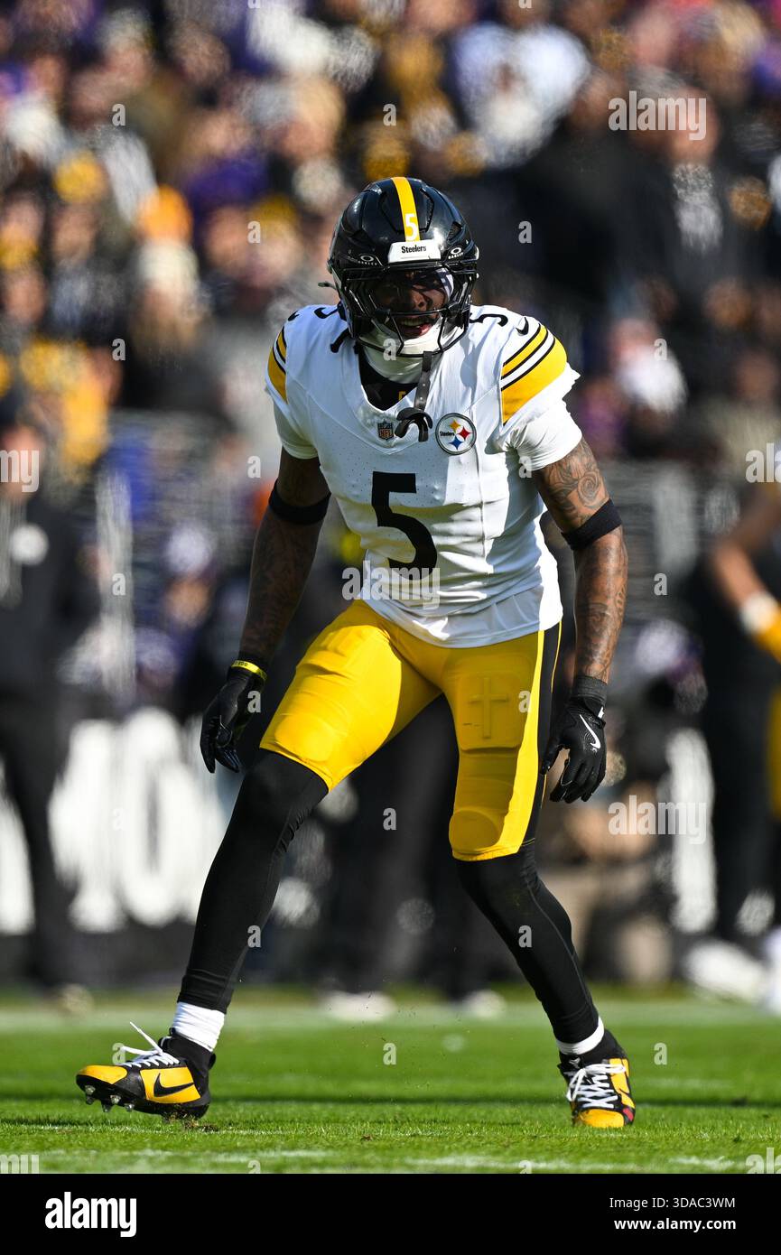 Pittsburgh Steelers cornerback Jalen Ramsey (5) in action during the ...