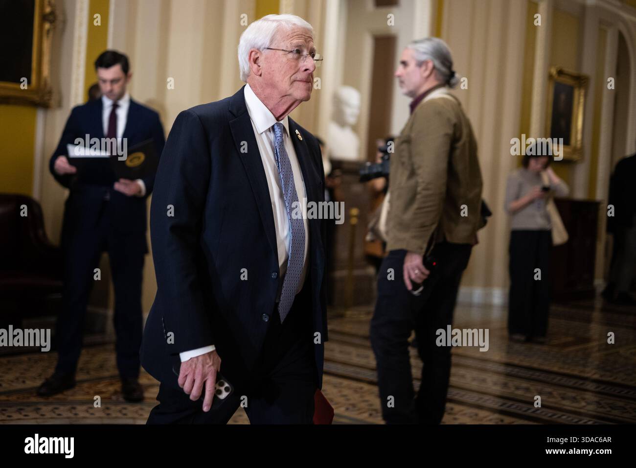 Sen. Roger Wicker (R-Miss.) is seen at the U.S. Capitol Dec. 9, 2025 ...