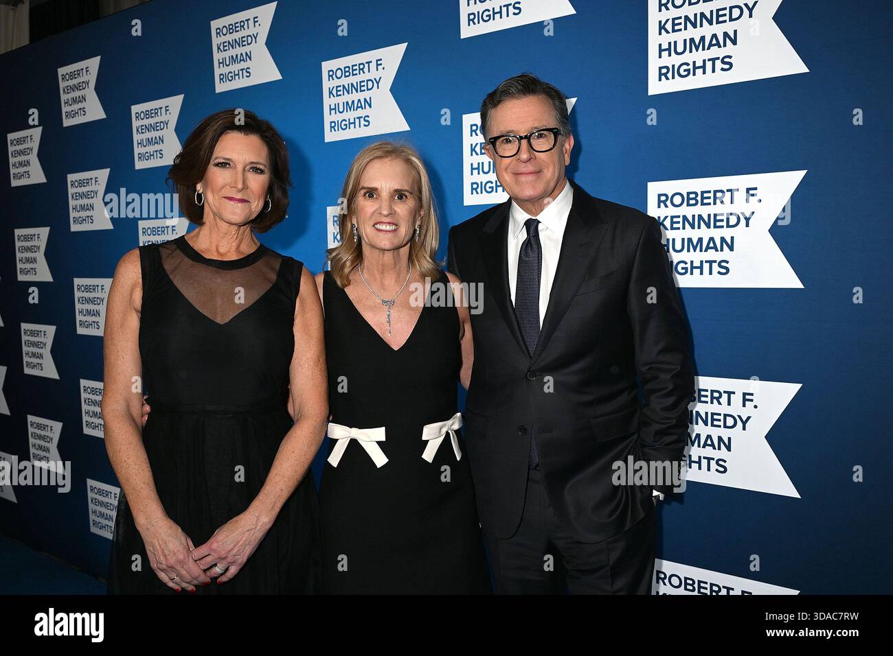 Kerry Kennedy with Evie and Stephen Colbert attend The Robert F ...
