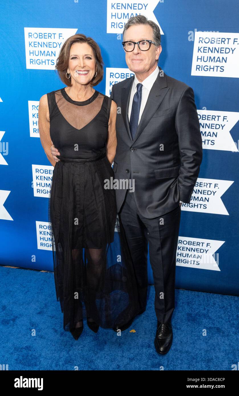 Evelyn McGee-Colbert and Stephen Colbert attend Robert F. Kennedy Human ...