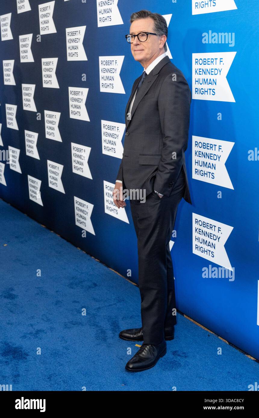 Stephen Colbert attends Robert F. Kennedy Human Rights Ripple of Hope ...