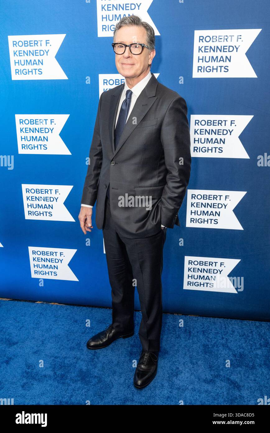 Stephen Colbert attends Robert F. Kennedy Human Rights Ripple of Hope ...