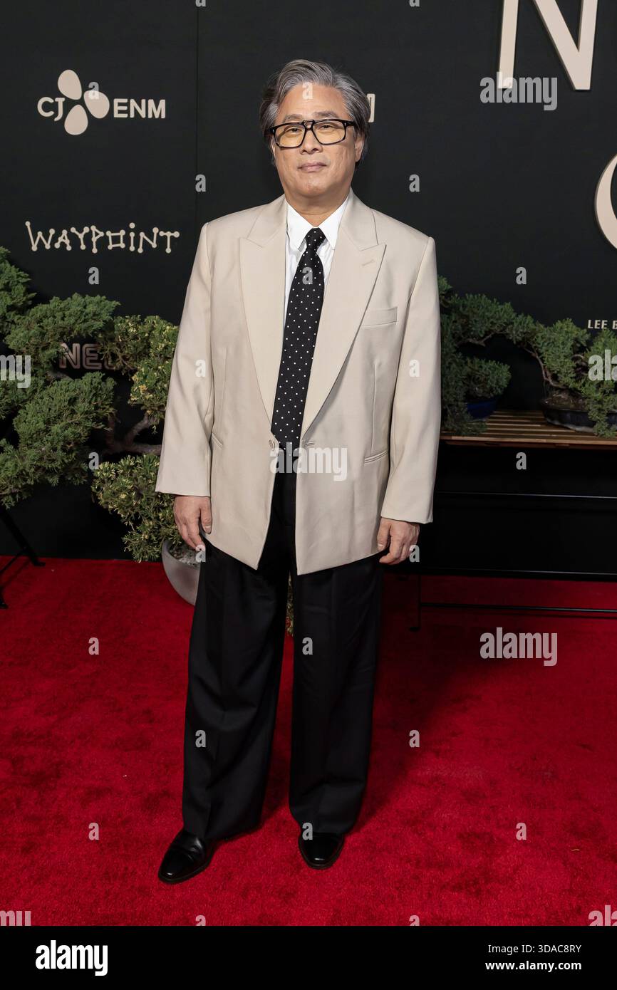 Park Chan-wook attends the arrivals of the Los Angeles Premiere of “NO ...