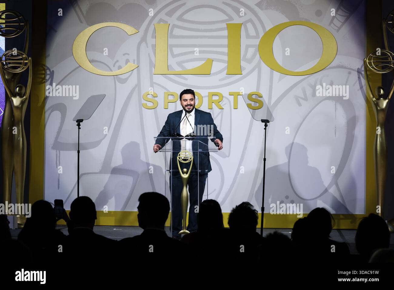IMAGE DISTRIBUTED FOR CLIO AWARDS - Maher Labban on stage at the 2025 ...