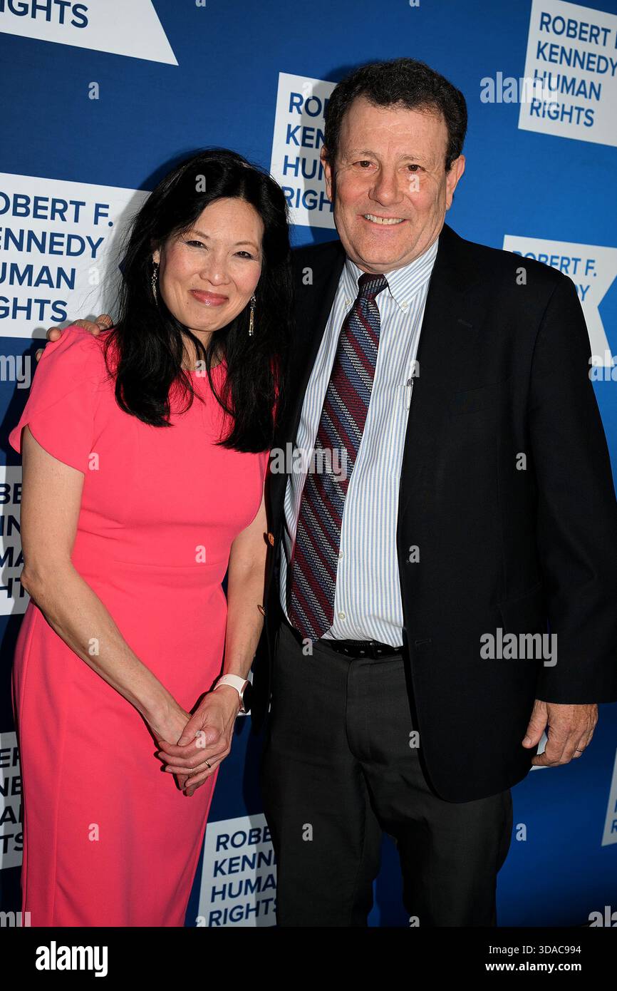 Sheryl WuDunn and Nicholas Kristof attends The Robert F. Kennedy Human ...