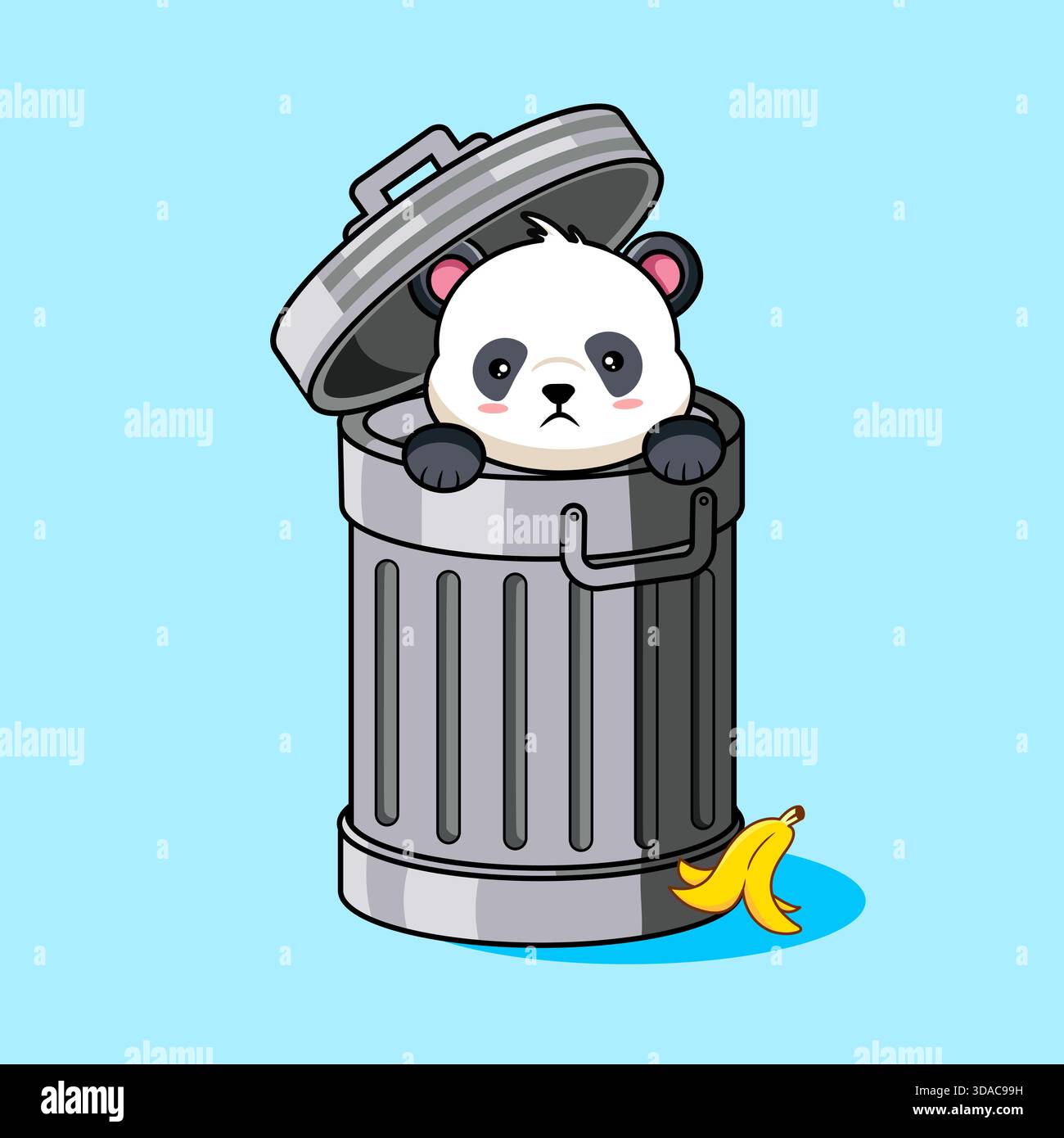 Panda habitat loss Stock Vector Images - Alamy