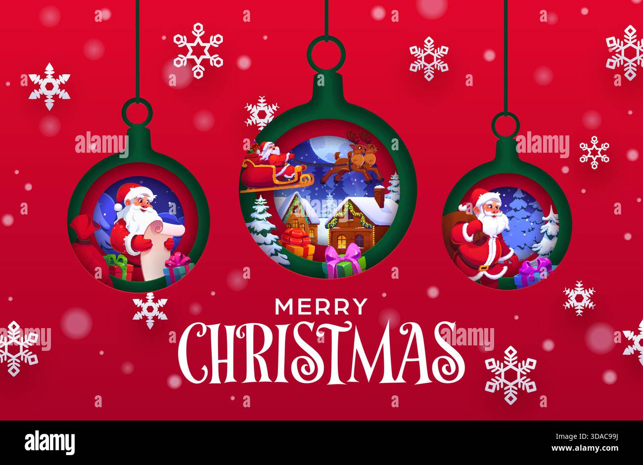 Christmas card tree over Stock Vector Images - Alamy